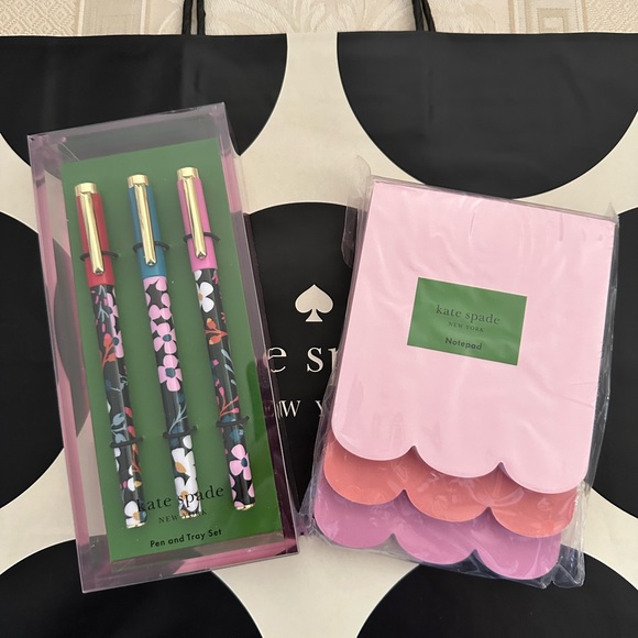 kate spade | Office | Nwt Kate Spade Bundle 3 Piece Pen And Tray Set ...